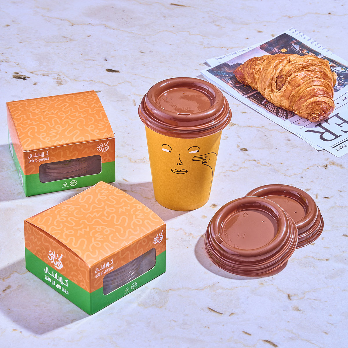 10 Paper Cups Lids - 12 oz – ecopackeg